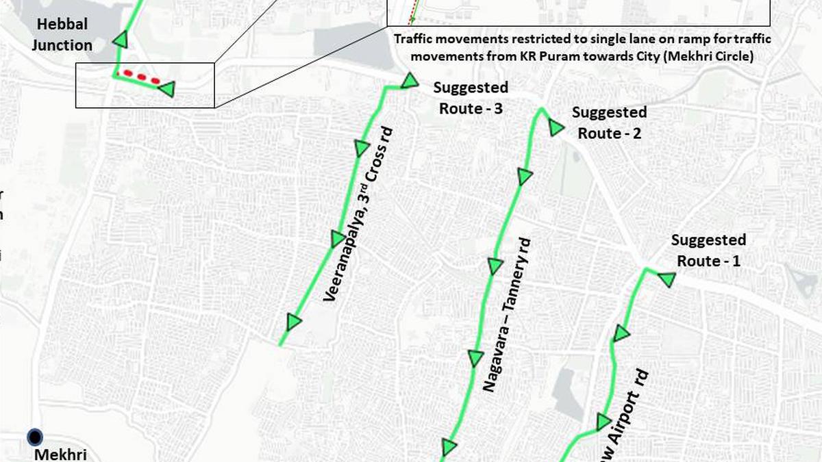 Hebbal flyover work: Traffic to be diverted for six months from April 17 - The Hindu
